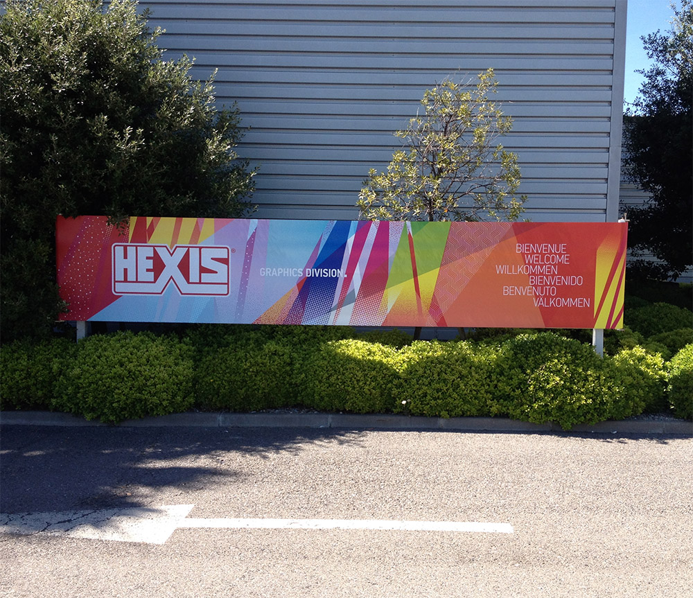 FRONT2 - Printable banner - HEXIS Graphics