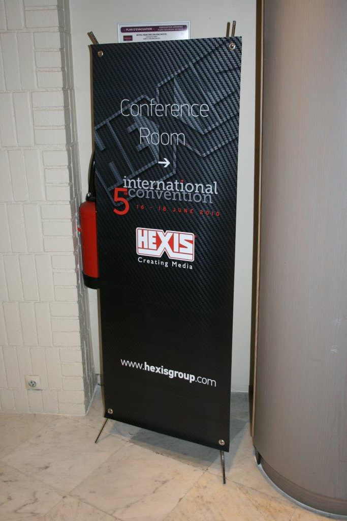PREMIOXL - Self-supporting display 80*200cm - HEXIS Graphics
