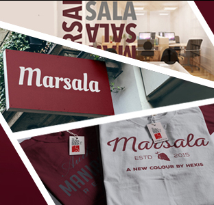 Give in to the charm of MARSALA - HEXIS Graphics